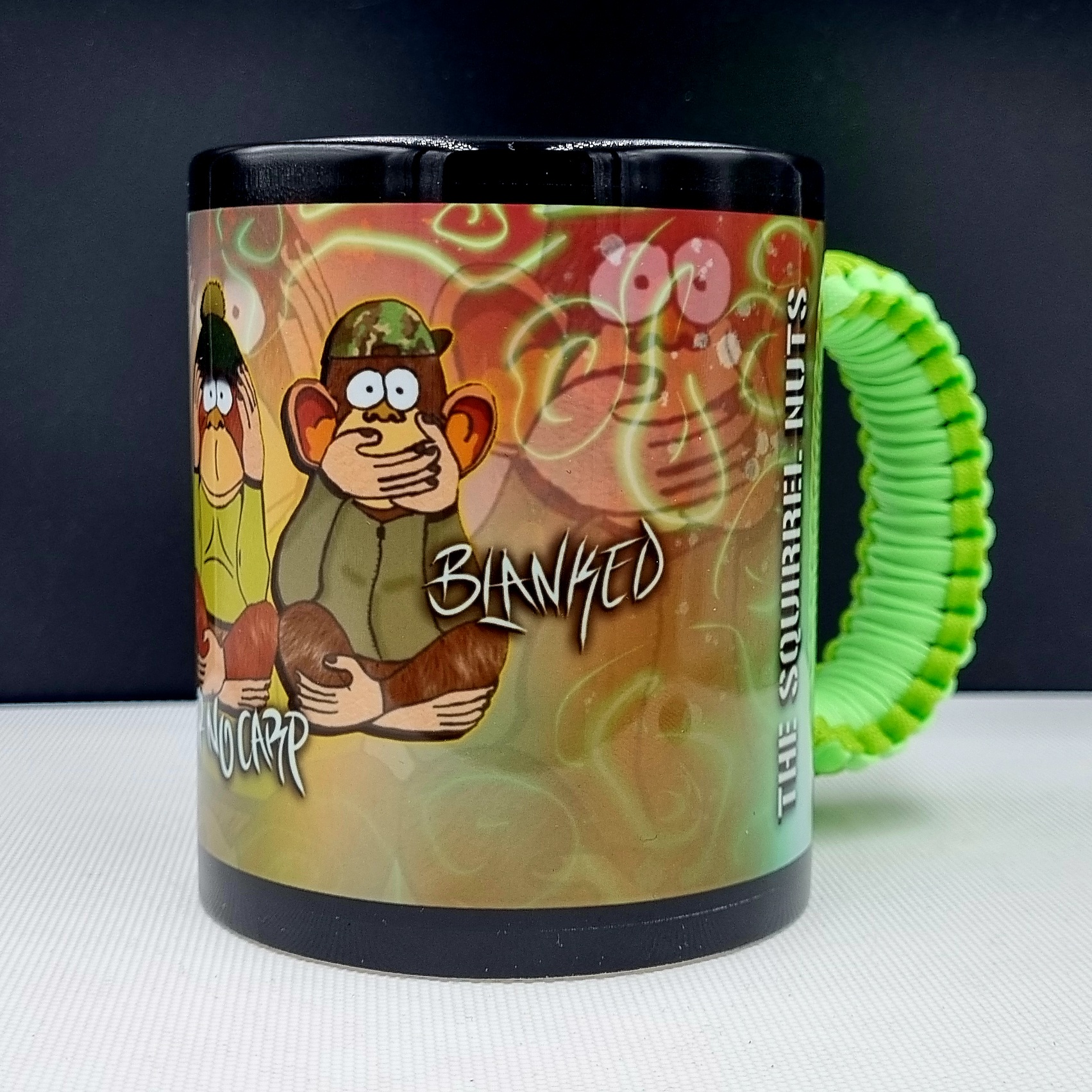 Burgundy Graffiti Carp Fishing Mug - The Squirrels Nuts