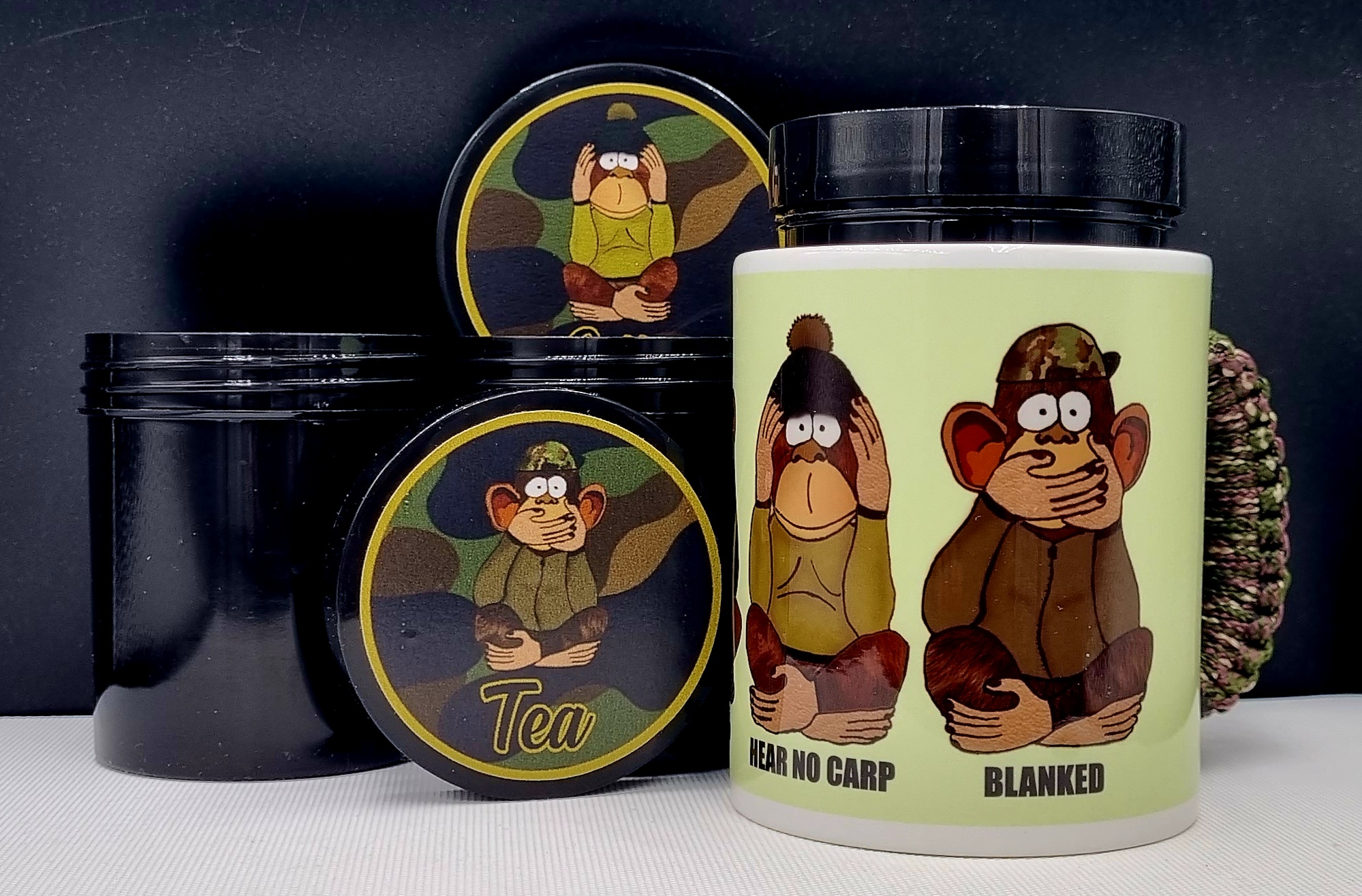 Three Monkeys Mug & Caddy Set - The Squirrels Nuts