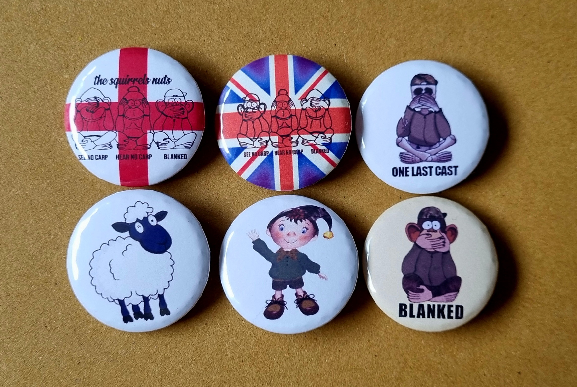 The Squirrels Nuts Badge Collection - The Squirrels Nuts