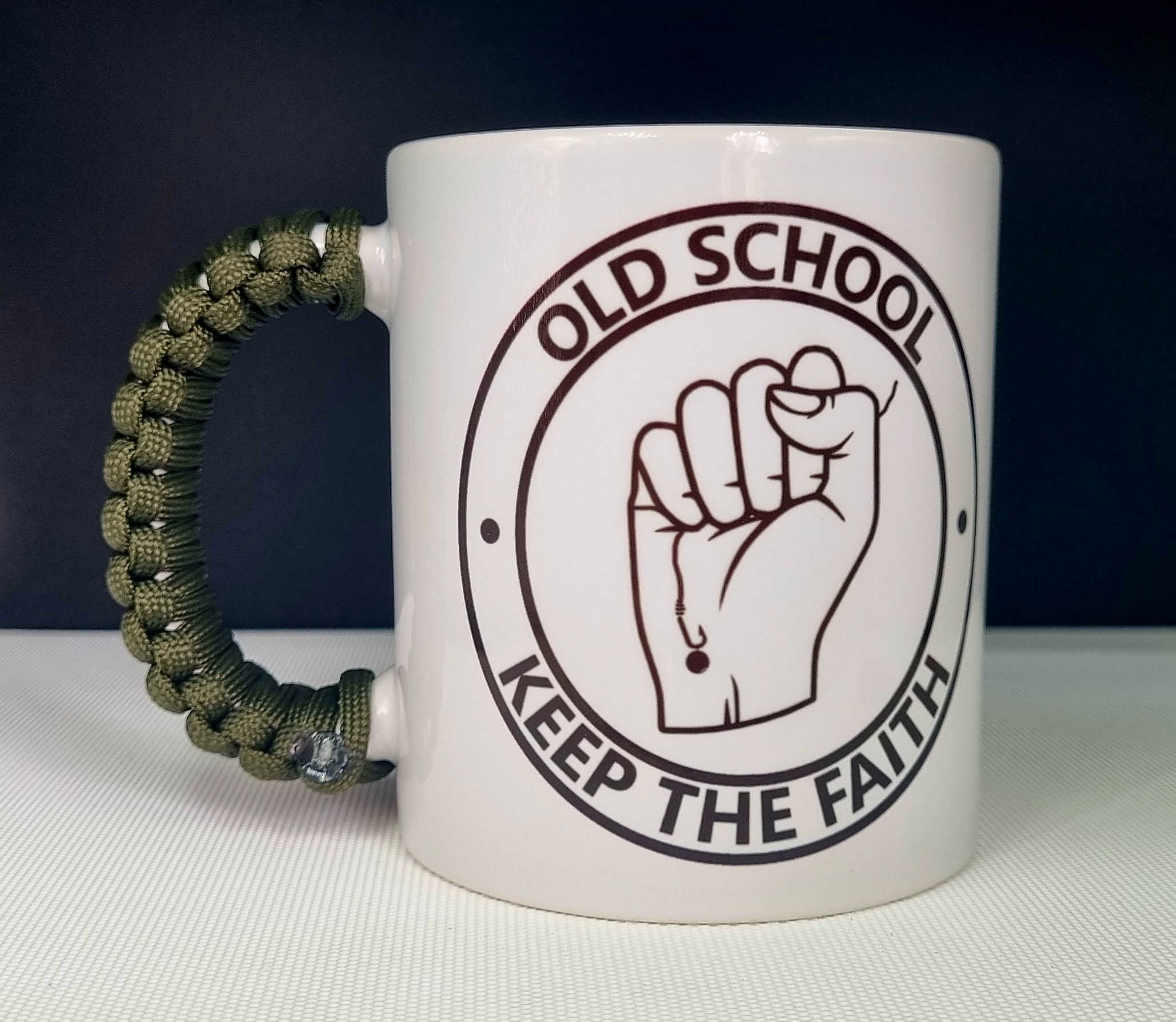 Old School Carp Fishing Mug Keep The Faith - The Squirrels Nuts