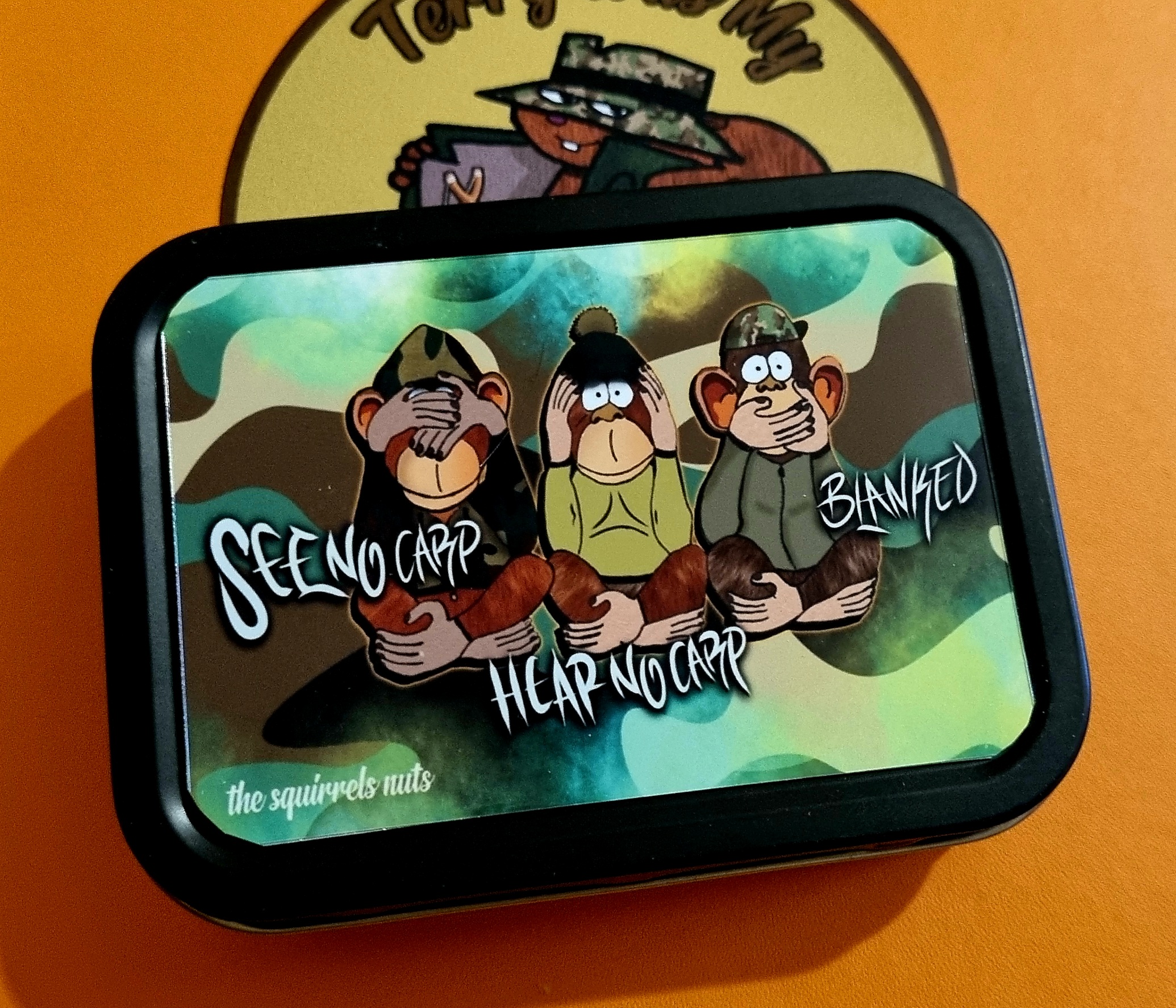 Carp Fishing Graffiti Tobacco Tin - The Squirrels Nuts