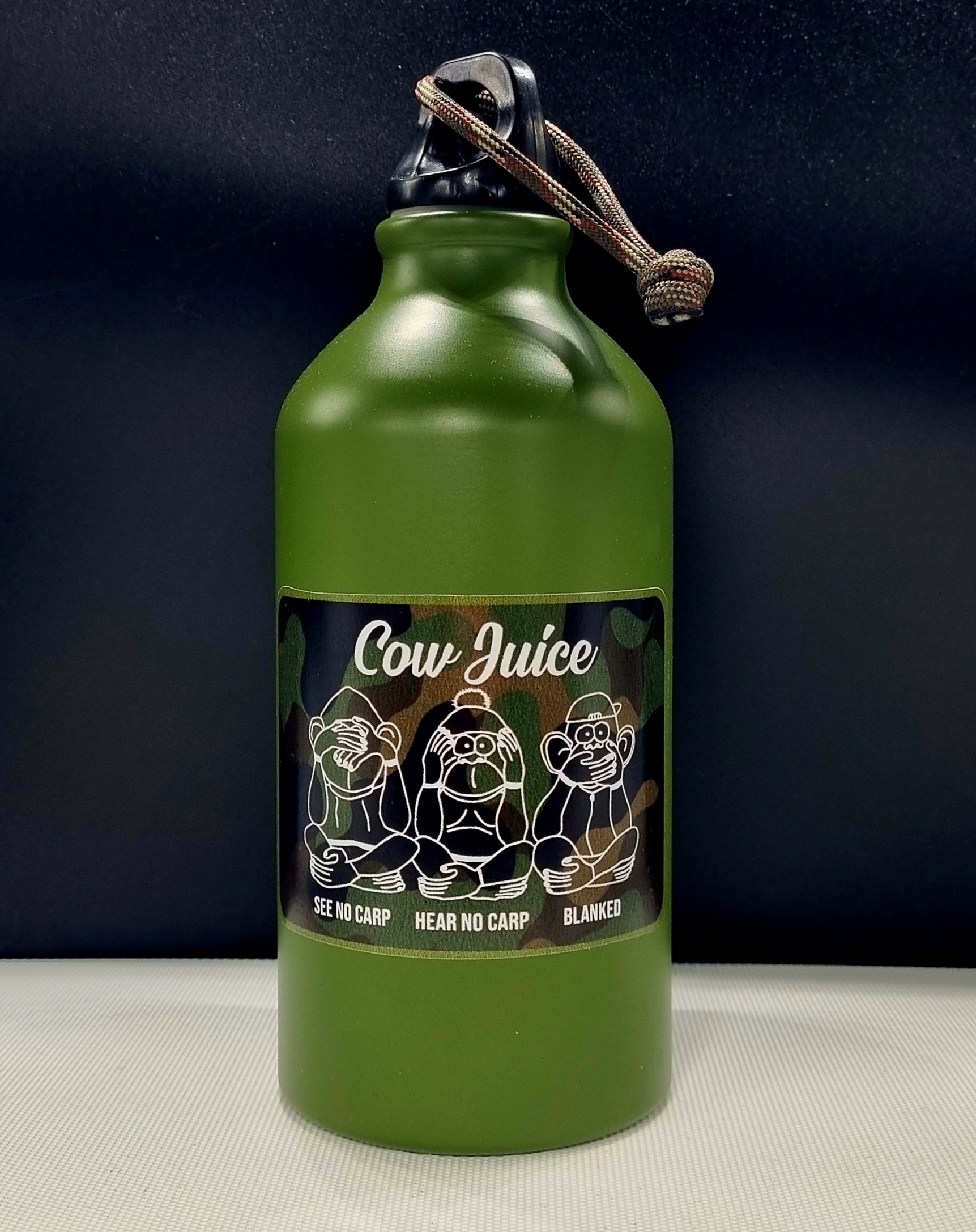 Olive Green Cow Juice Bottle - The Squirrels Nuts