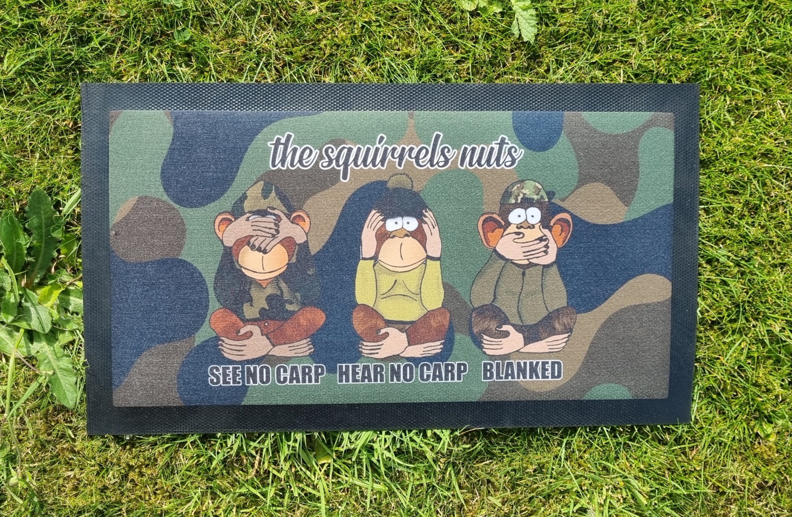 Carp Fishing Reel Splash Mats - The Squirrels Nuts